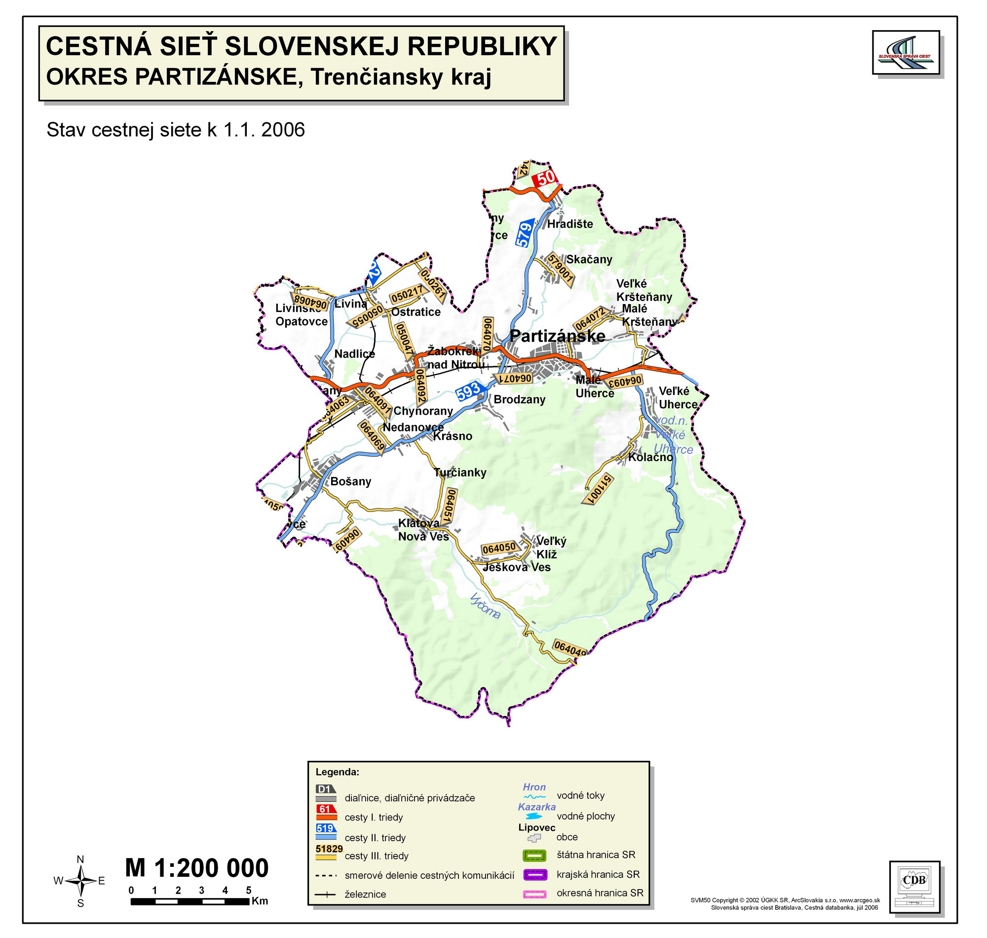 Cestná sieť, Správa ciest TSK, Správa ciest Trenčianskeho samosprávneho ...